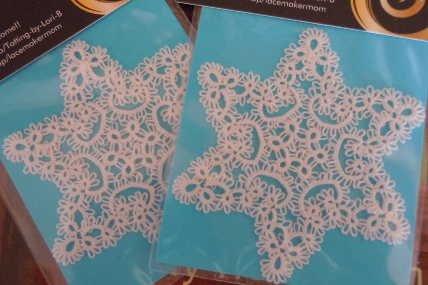 Tatted STARFLAKE Snowflake STAR of DAVID in Tatting a - Etsy