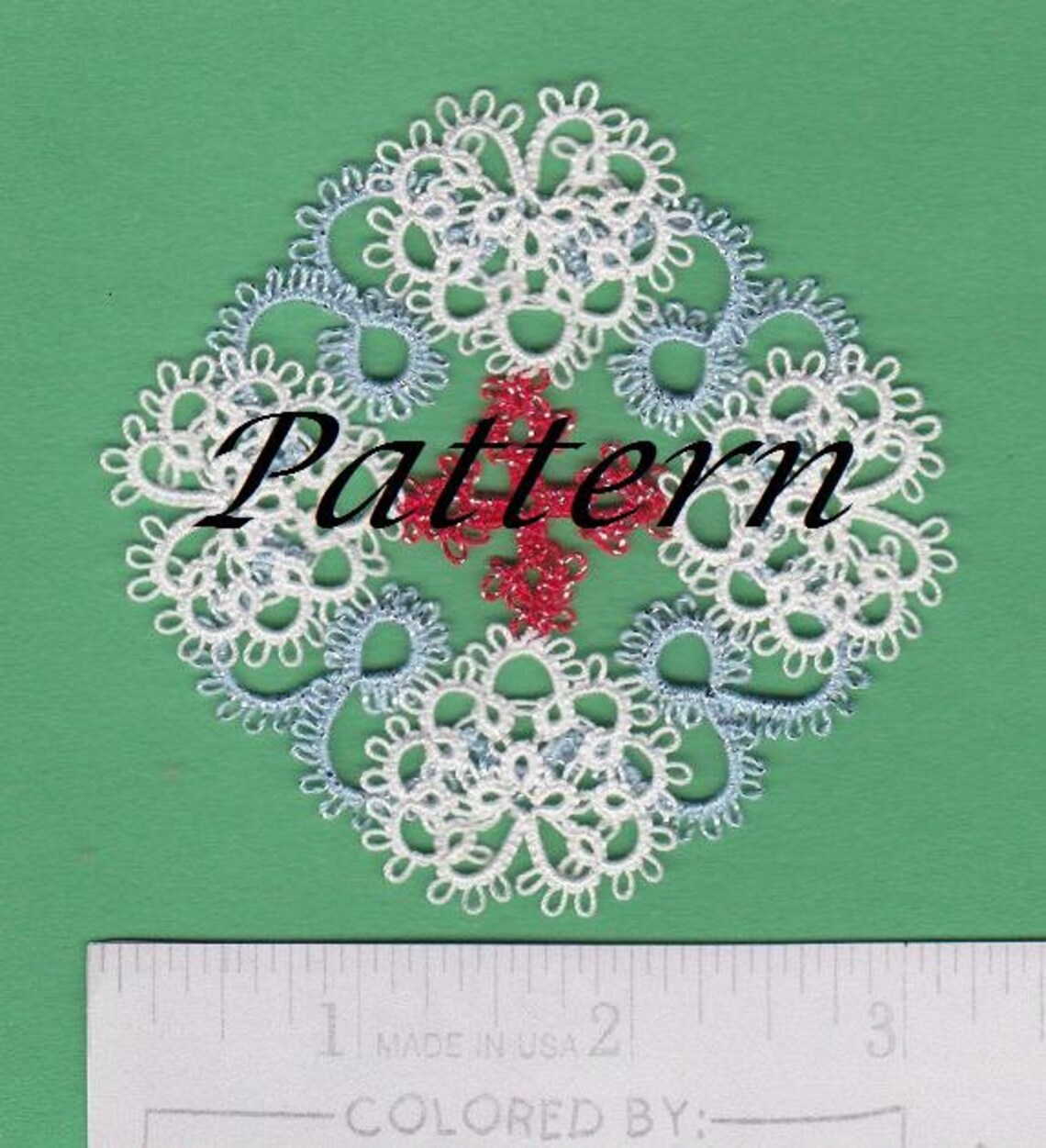 PATTERN: Tatted LOVE of GOD Christmon Chrismon Tatting Pattern ...