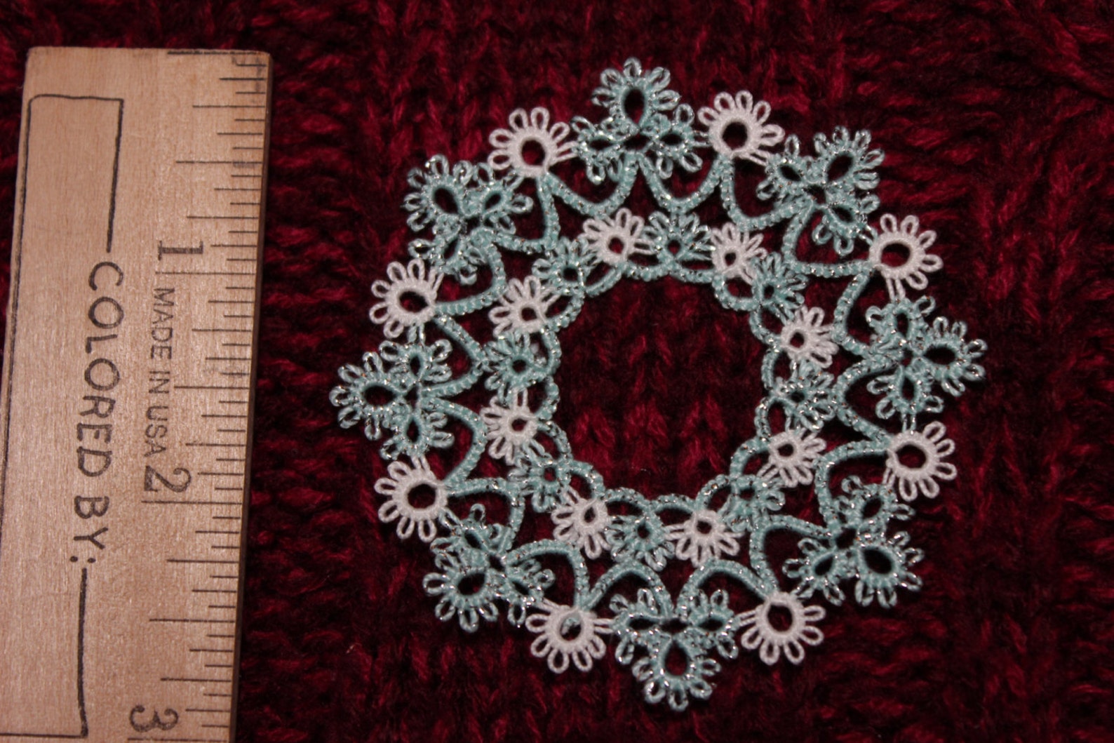 Tatted WREATH Christmas Ornament Handmade Tatting Wreath - Etsy