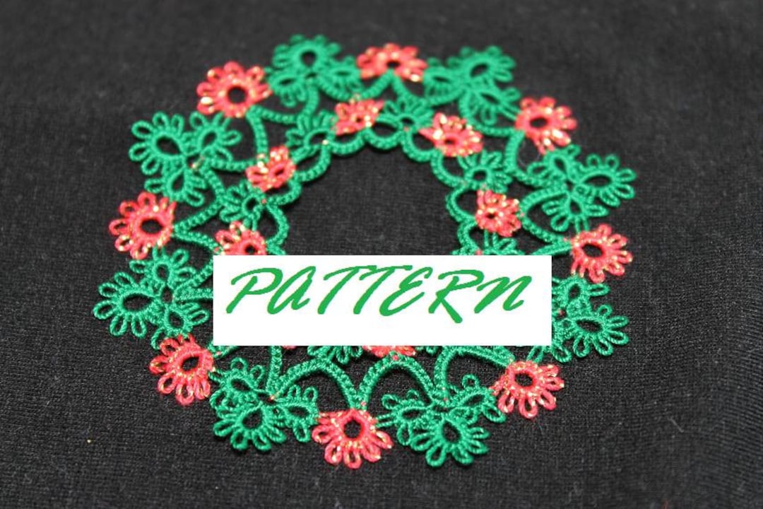 PATTERN: A Fabulous Tatted WREATH 2013 Tatting Pattern Christmas ...