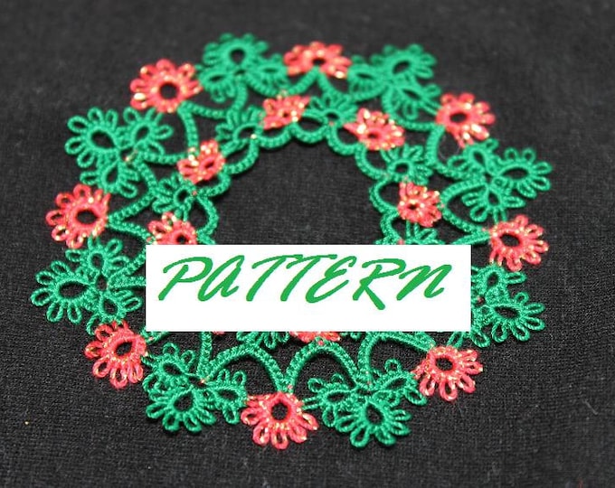 PATTERN: Tatted ROSE CENTER Doily --- Consists of 1 Tatting Pattern ...
