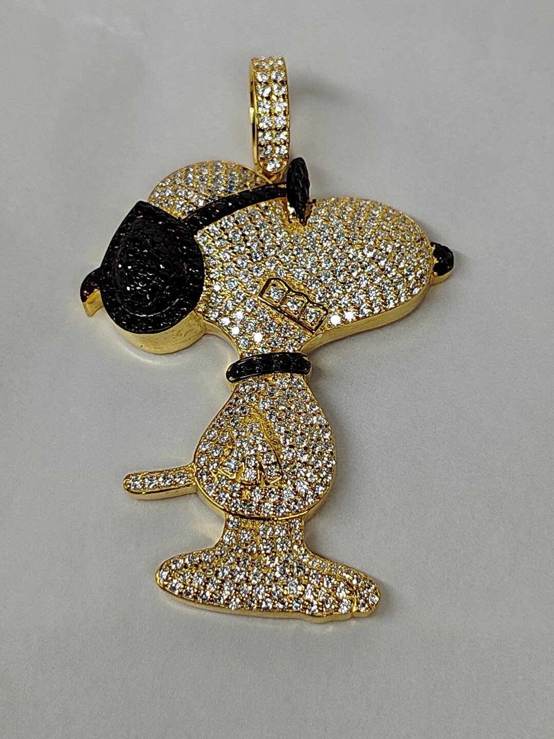 Dog Iced Out Cartoon Pendant ,hip Hop Cartoon Necklace,925 ...