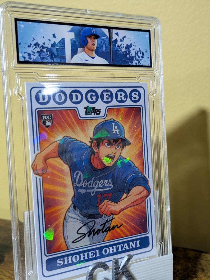 Shohei Ohtani Custom DODGERS Rookie Ice Refractor Card Signed - Etsy
