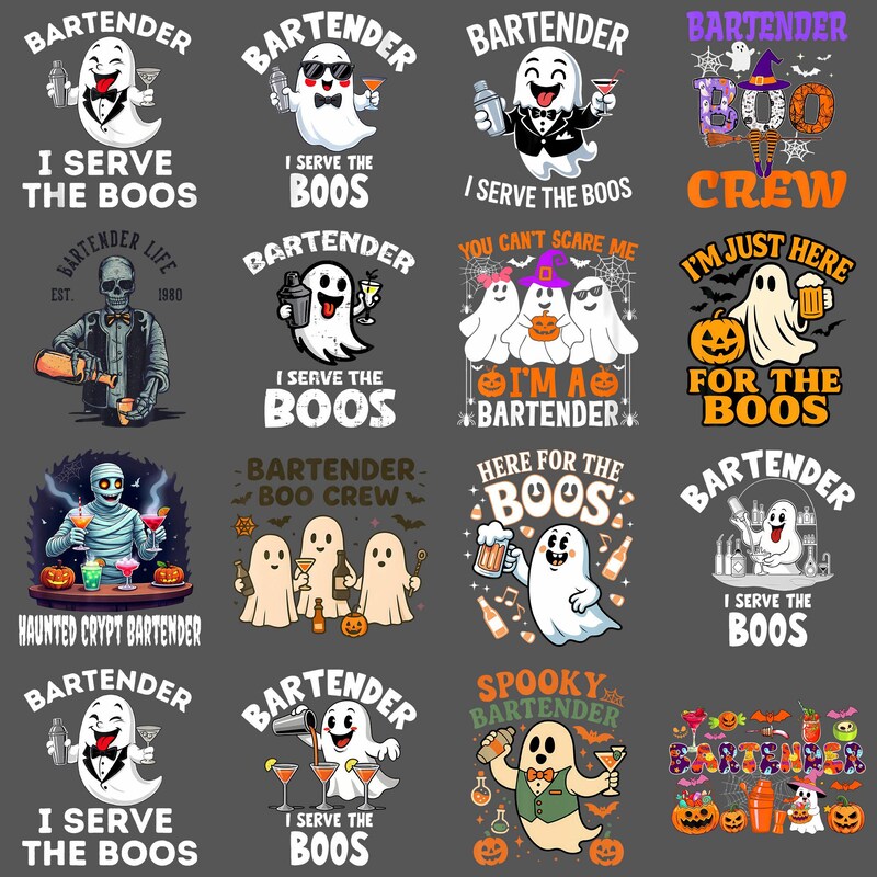 Bartender Ghost Png - Etsy