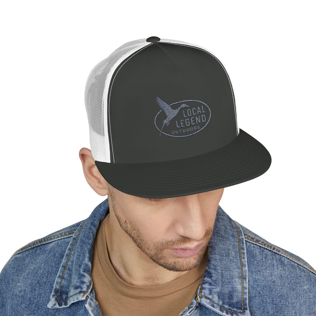 Local Legend Pintail Logo Trucker Cap | Embroidered Mesh Snapback - Etsy