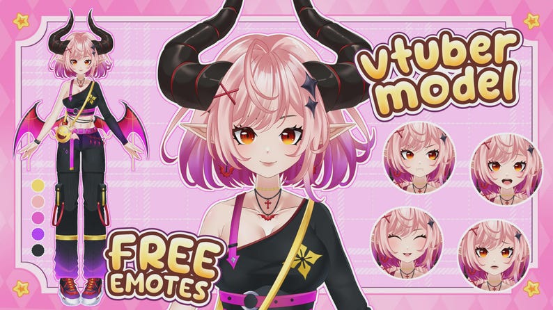 Custom Anime Vroid Model | Live2d to 3D Vroid Vtuber Avatar - Etsy