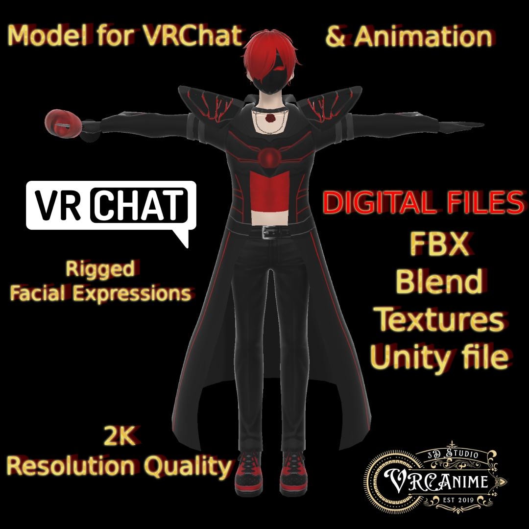 Furry Tale Boy Vrchat Avatar: Rigged With Facial Expressions - Etsy