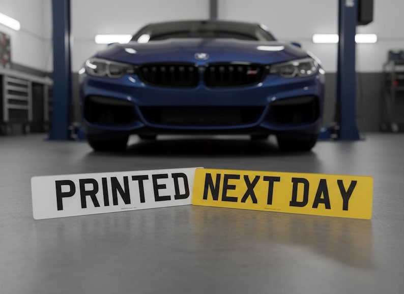 Printed Car Registration Number Plates | DVLA Registered | MOT ...