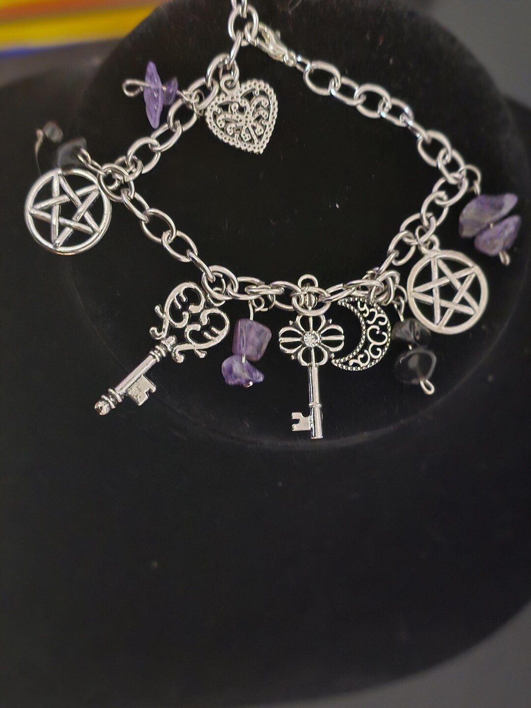 Crystal Charmed Bracelet - Etsy