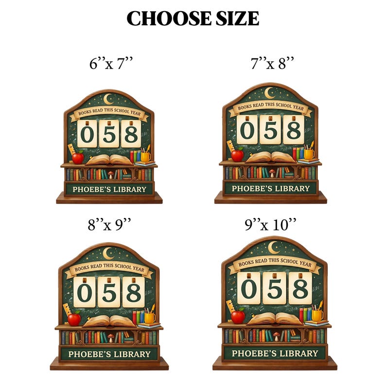 Classroom Book Tracker, Teacher Reading Tracker Board, Wooden Books ...