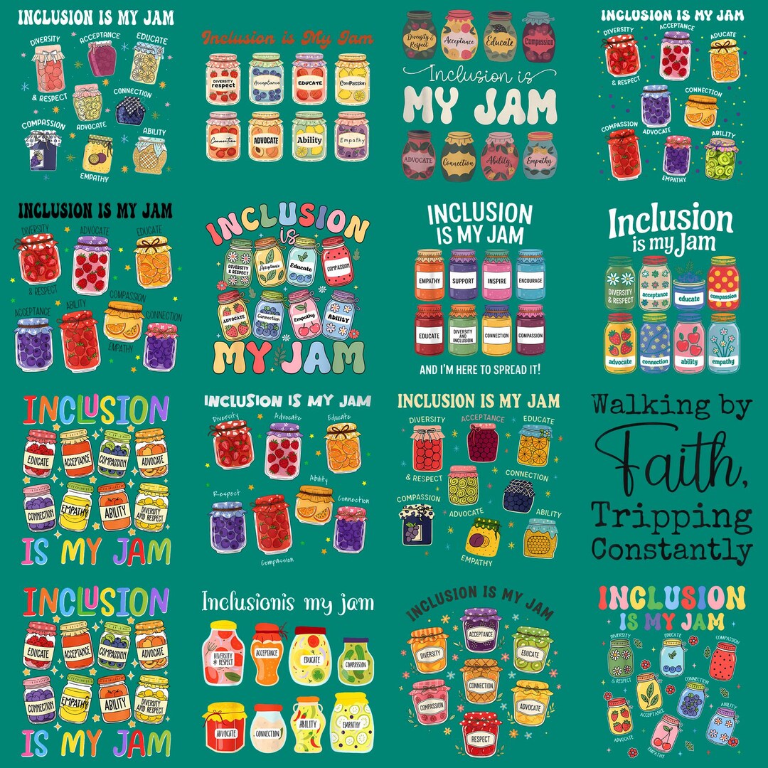 Inclusion is My Jam PNG – Special Education Teacher Jam Jar Clipart ...