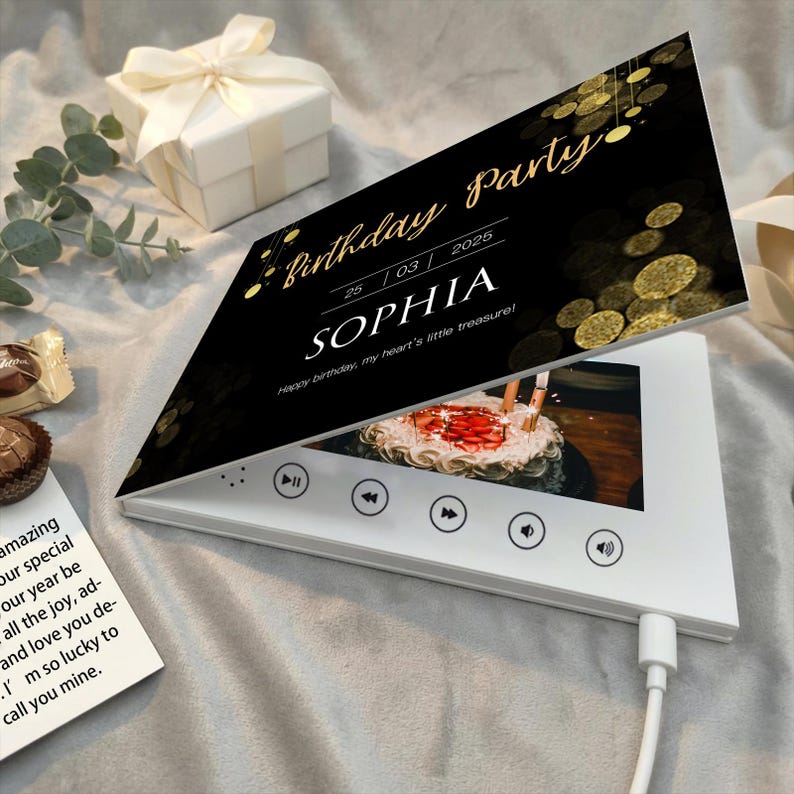 Custom Video Photo Album | Acrylic Cover, 7-inch HD Screen - Etsy