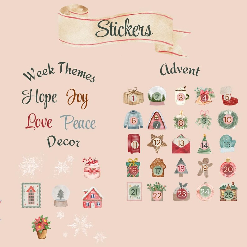 Advent Desktop Countdown Wallpaper Kit, Digital Advent Calendar ...
