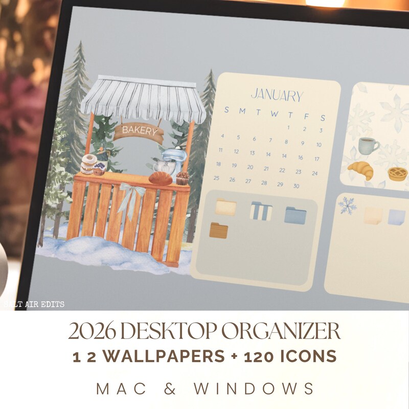 2026 Calendar Wallpaper - Etsy