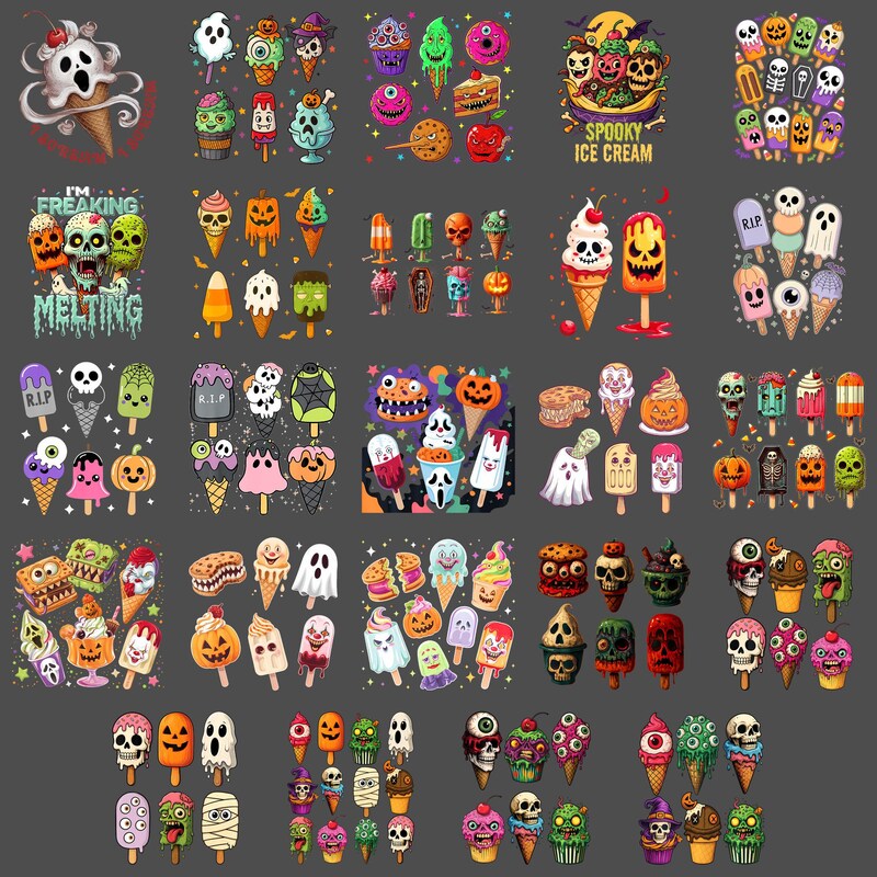 Halloween Ice Cream Cone - Etsy