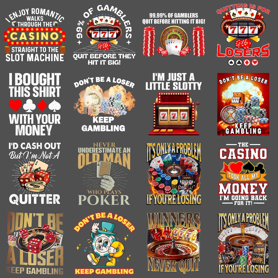 Funny Gambling Meme PNG – Casino Poker Humor Quote, Gambler Slot ...