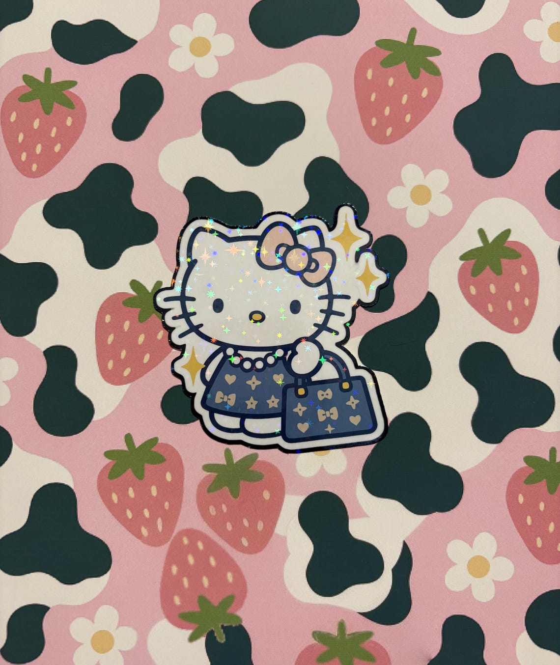 Holographic Hello Kitty Sticker: Luxury Style Vinyl Decal - Etsy