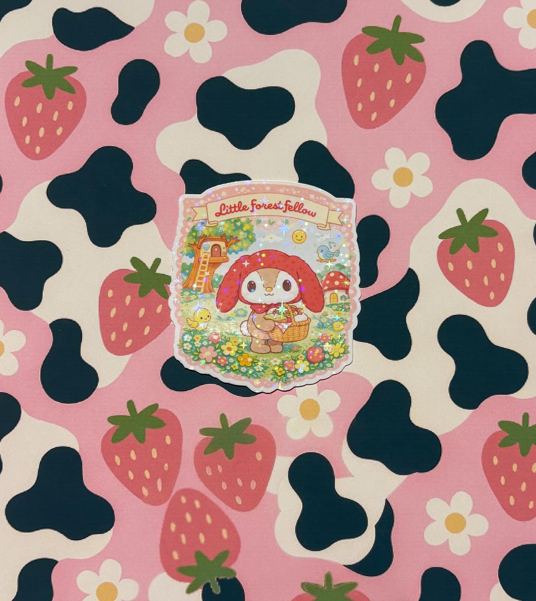 Little Forest Fellow Holographic Sticker | Sanrio Kawaii Pastel ...