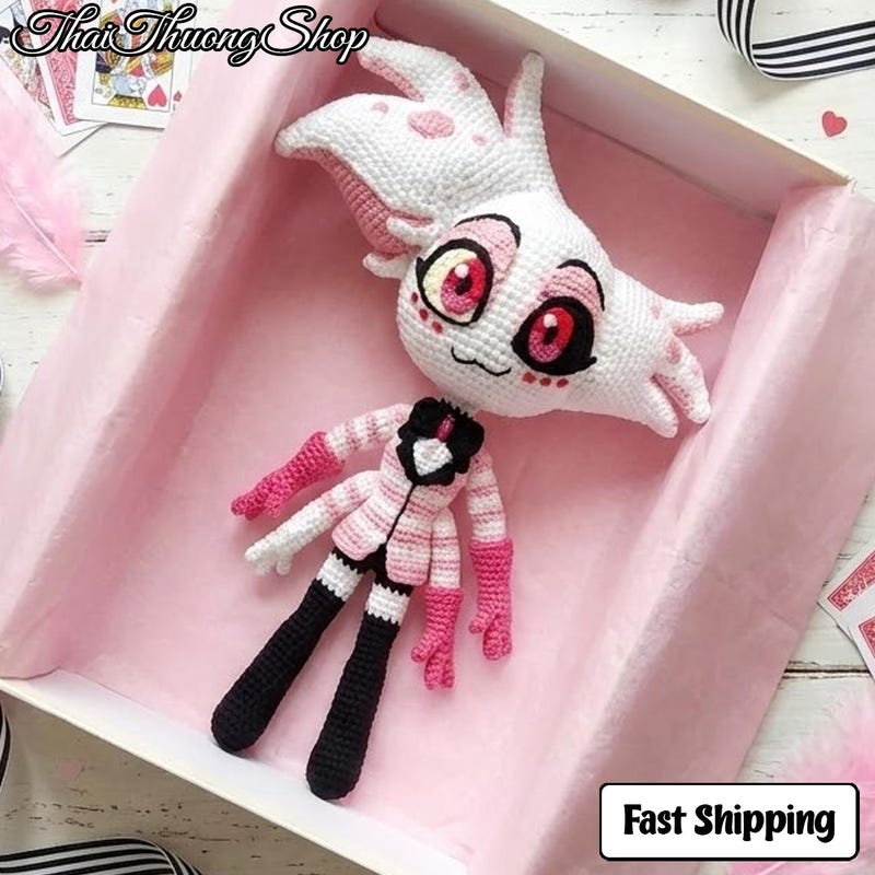 Hazbin Angel Dust Plush - Etsy