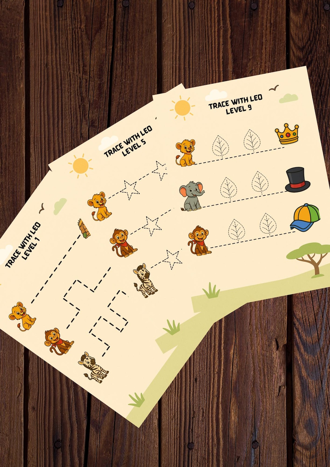 Learn to Trace With Leo – Kids Tracing Workbook | Printable Activity ...