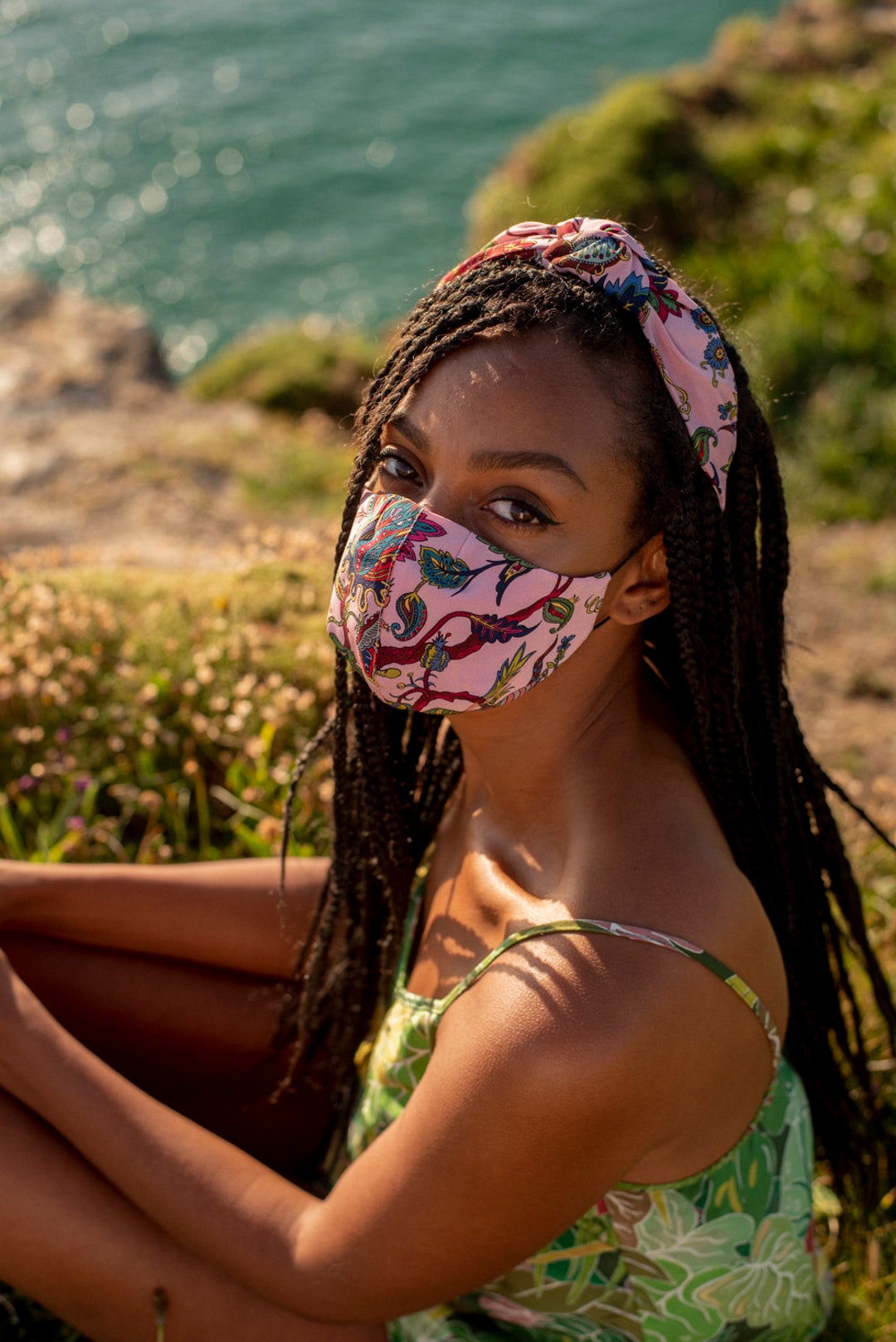 Silk Face Mask in EDEN - Etsy