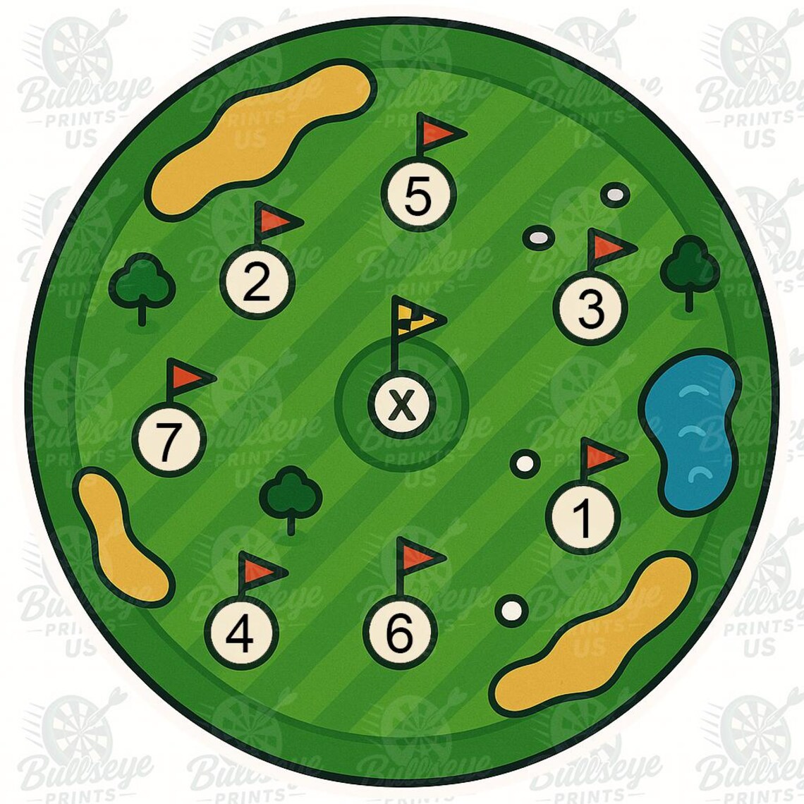 Golf Darts Practice Games – 5 Printable Overlays | Fun Golf-themed ...