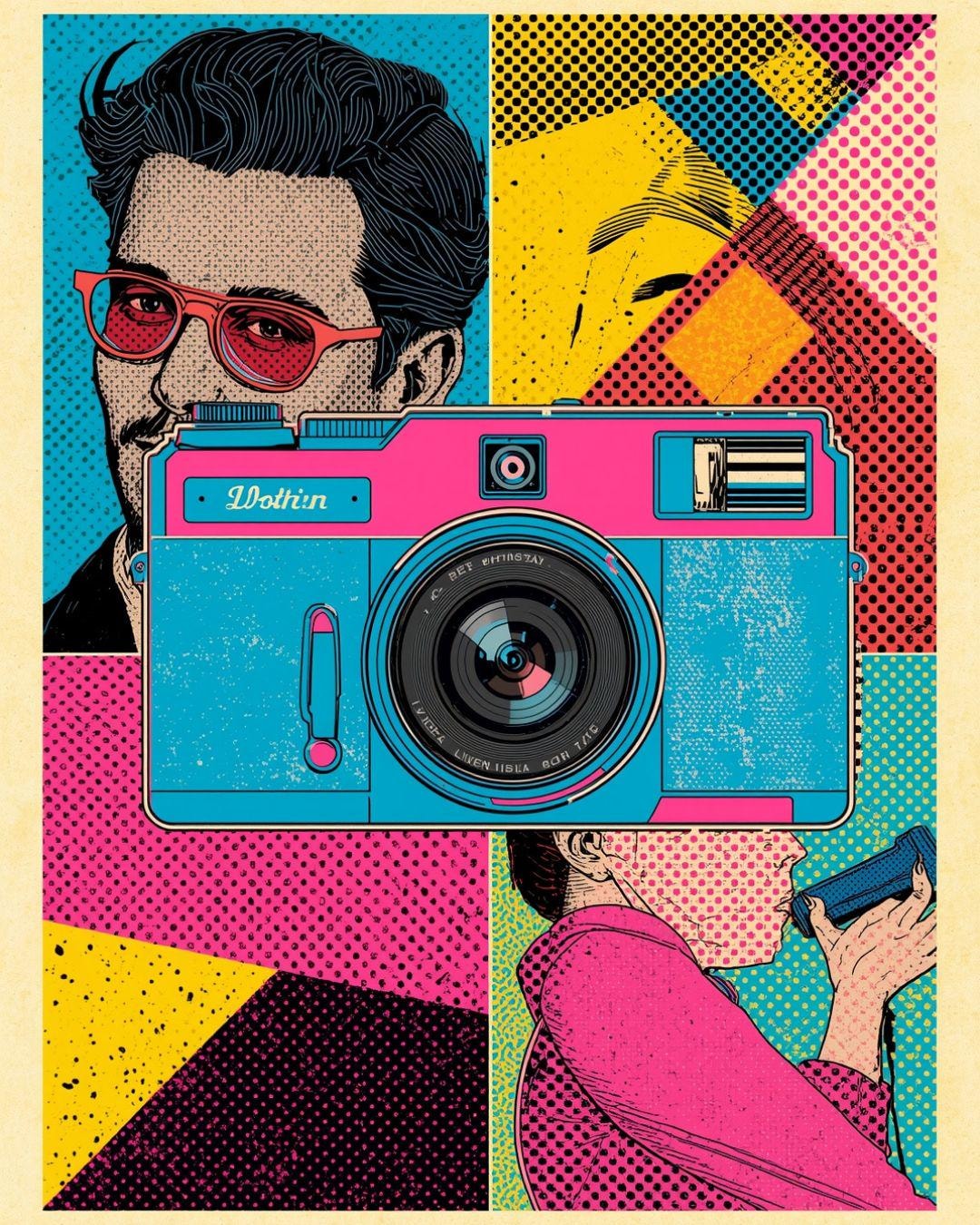 Retro Camera Pop Art Print – 80s Style Photography Poster Wall Art - Etsy
