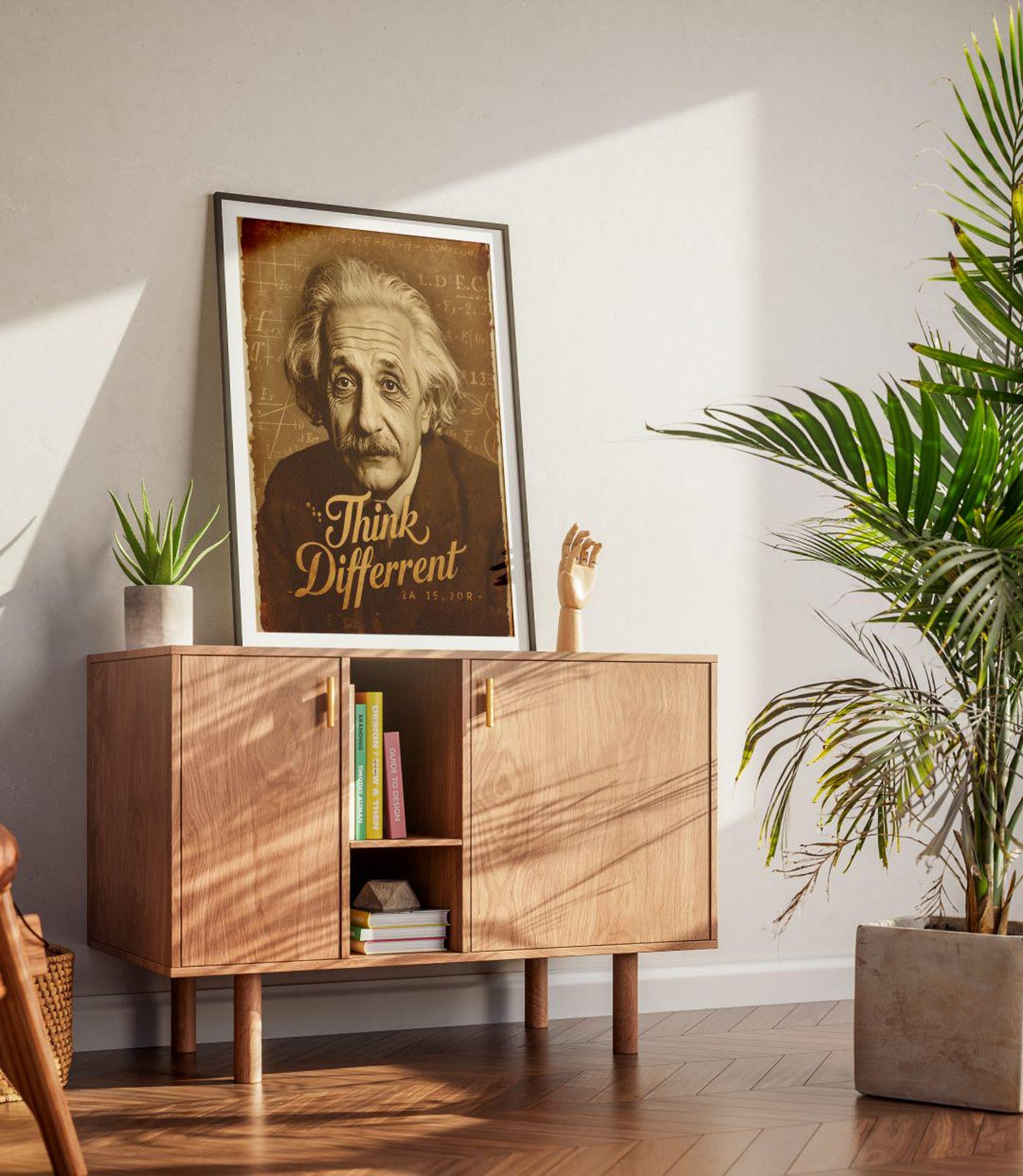 Albert Einstein “think Different” – Vintage Printable Wall Art - Etsy