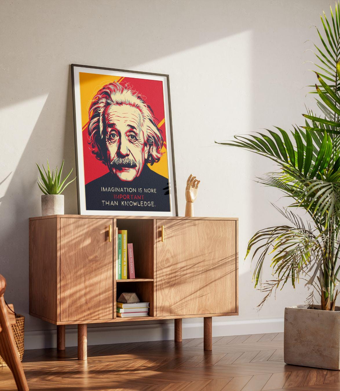 Albert Einstein Printable Wall Art – Imagination Quote – Vintage ...