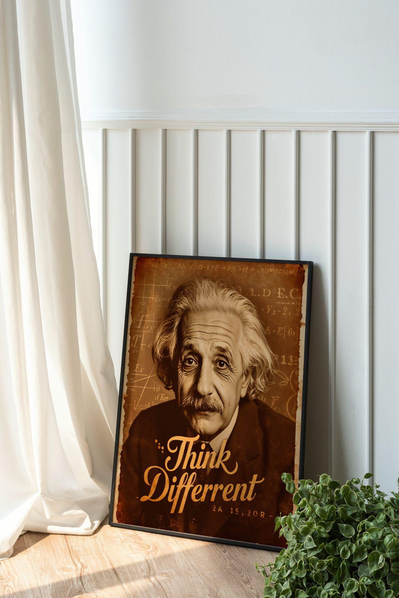 Albert Einstein “think Different” – Vintage Printable Wall Art - Etsy