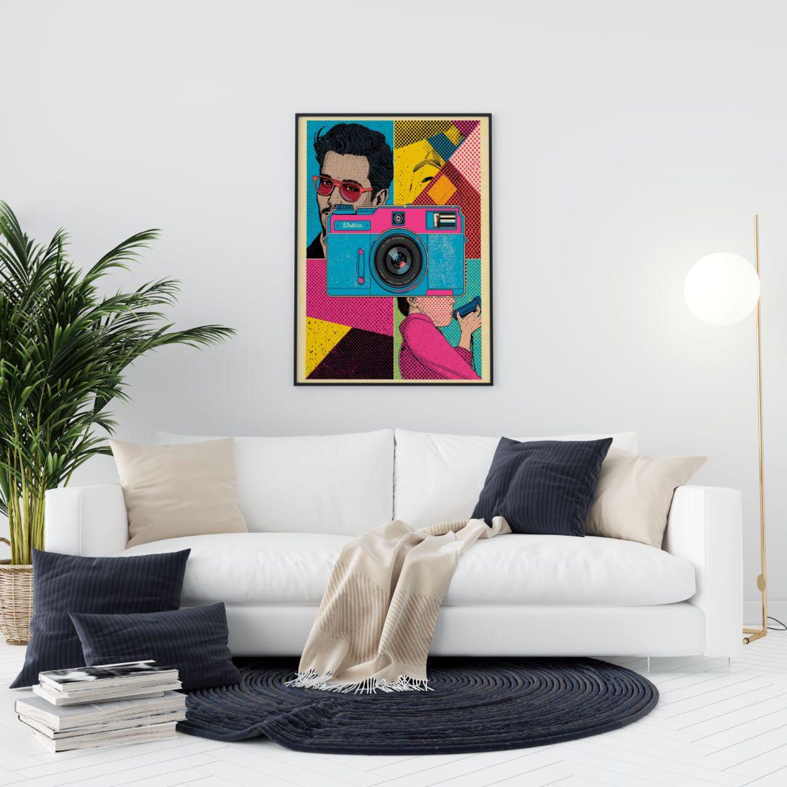 Retro Camera Pop Art Print – 80s Style Photography Poster Wall Art - Etsy