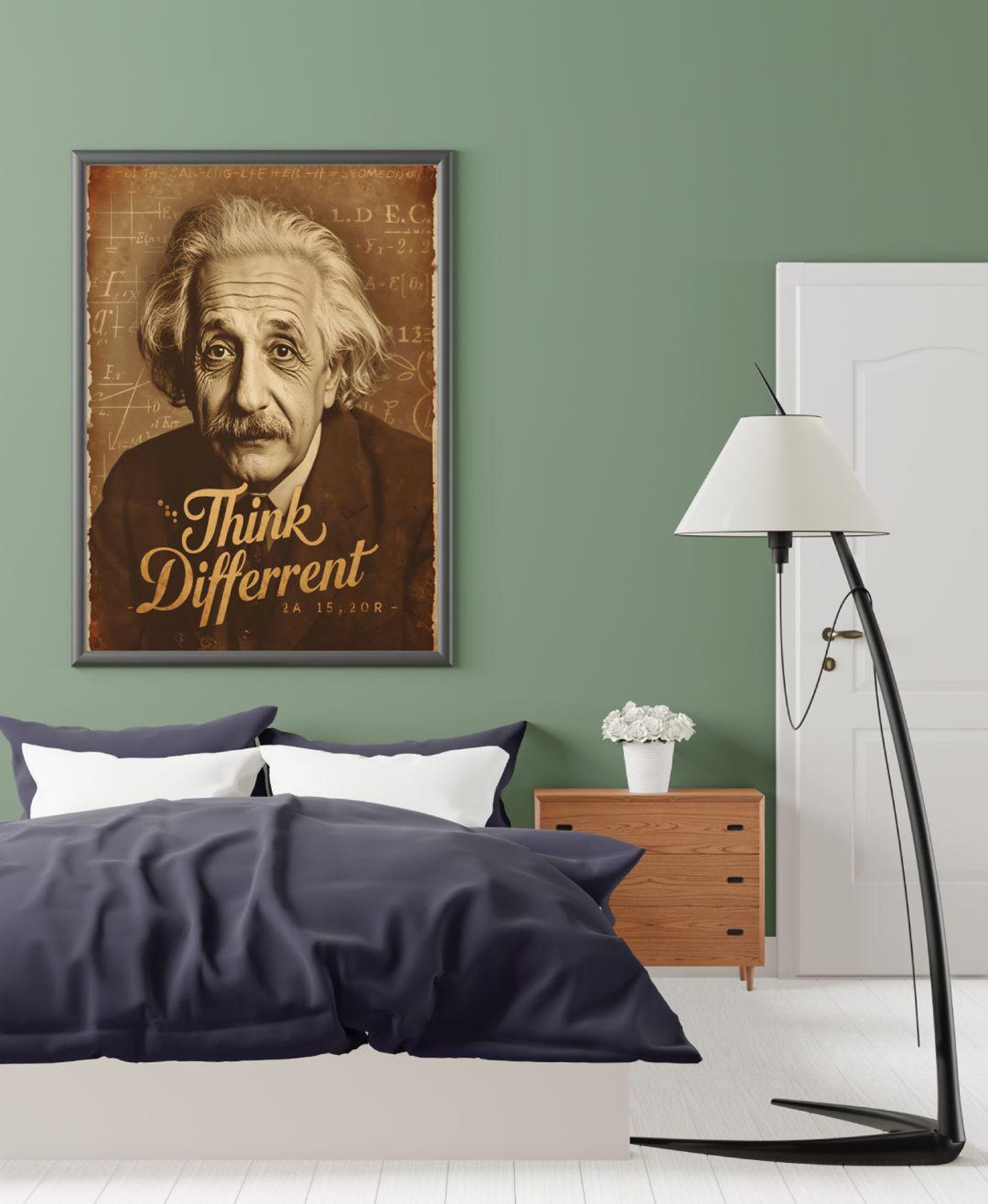 Albert Einstein “think Different” – Vintage Printable Wall Art - Etsy
