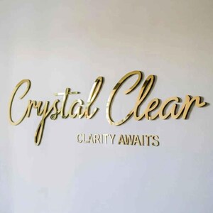 Custom 3D Acrylic Logo Sign: Laser Cut Business Wall Decor - Etsy
