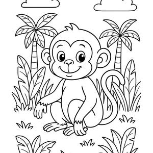 Jungle Animals Coloring Book – Wild Adventures Await! (printable ...