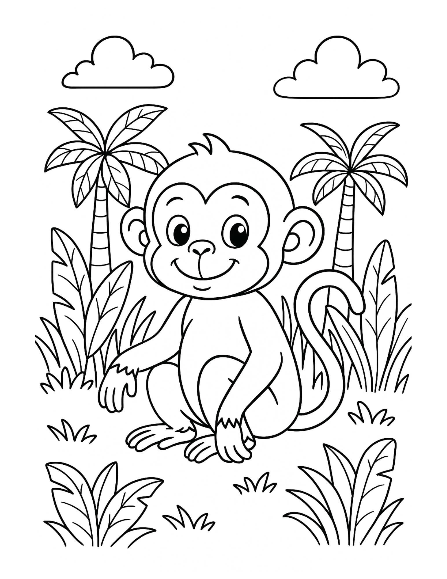 Jungle Animals Coloring Book – Wild Adventures Await! (printable ...