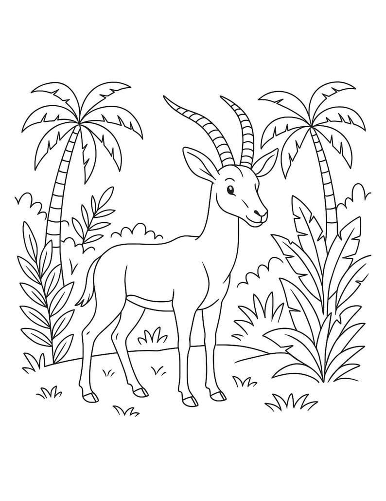 Jungle Animals Coloring Book – Wild Adventures Await! (printable ...