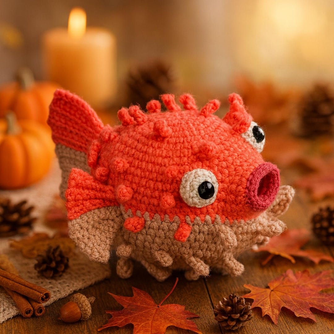 Crochet Puffer Fish Pattern | Cute Crochet Fish Toy | Ocean Amigurumi ...