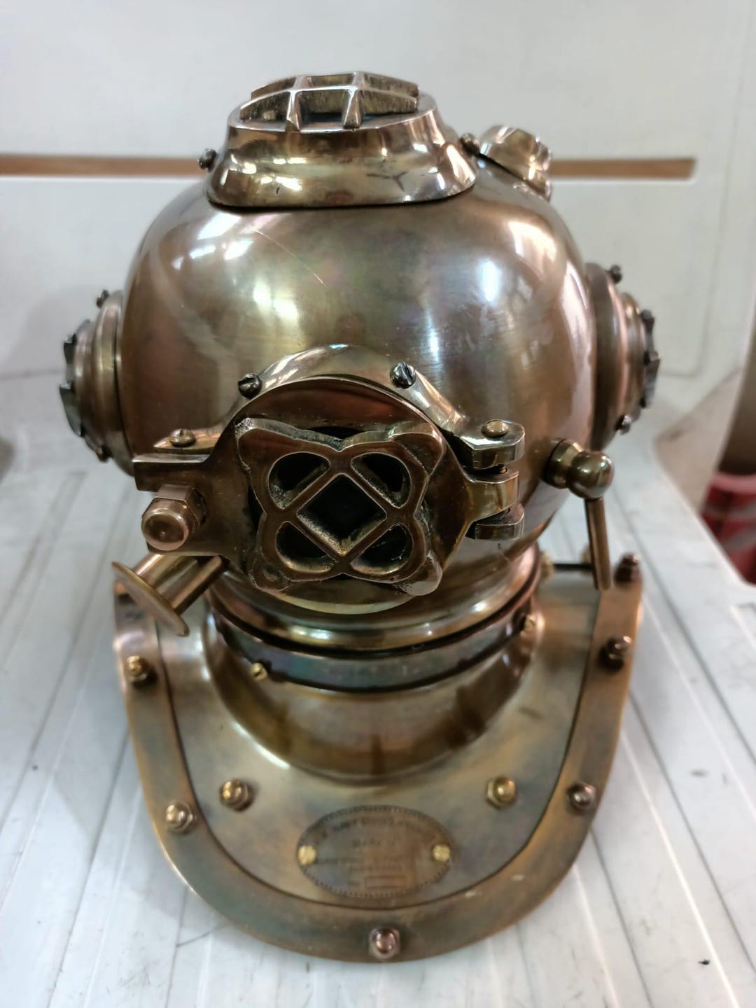 Mark V US Navy Diving Helmet Replica, Bronze Finish, Maritime Decor - Etsy