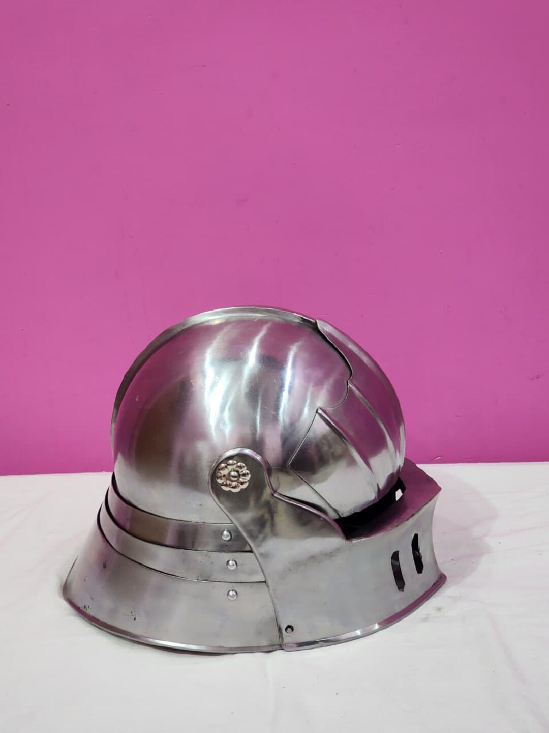 Medieval Sallet Helmet, Knight Warrior Helmet, LARP Costume Armor ...