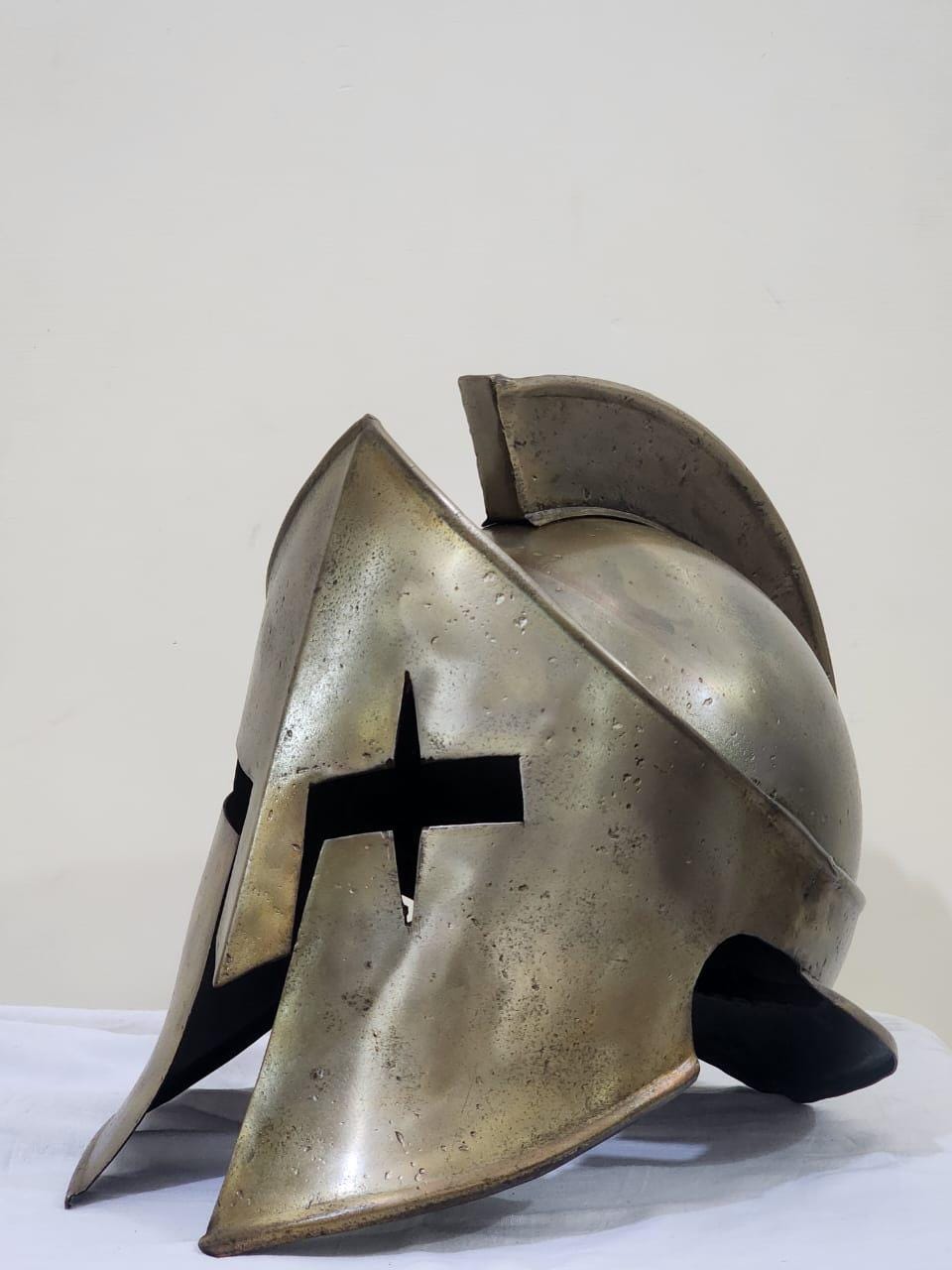 Spartan Helmet, Antique Brass Spartan Warrior Helmet, Spartan Helmet ...