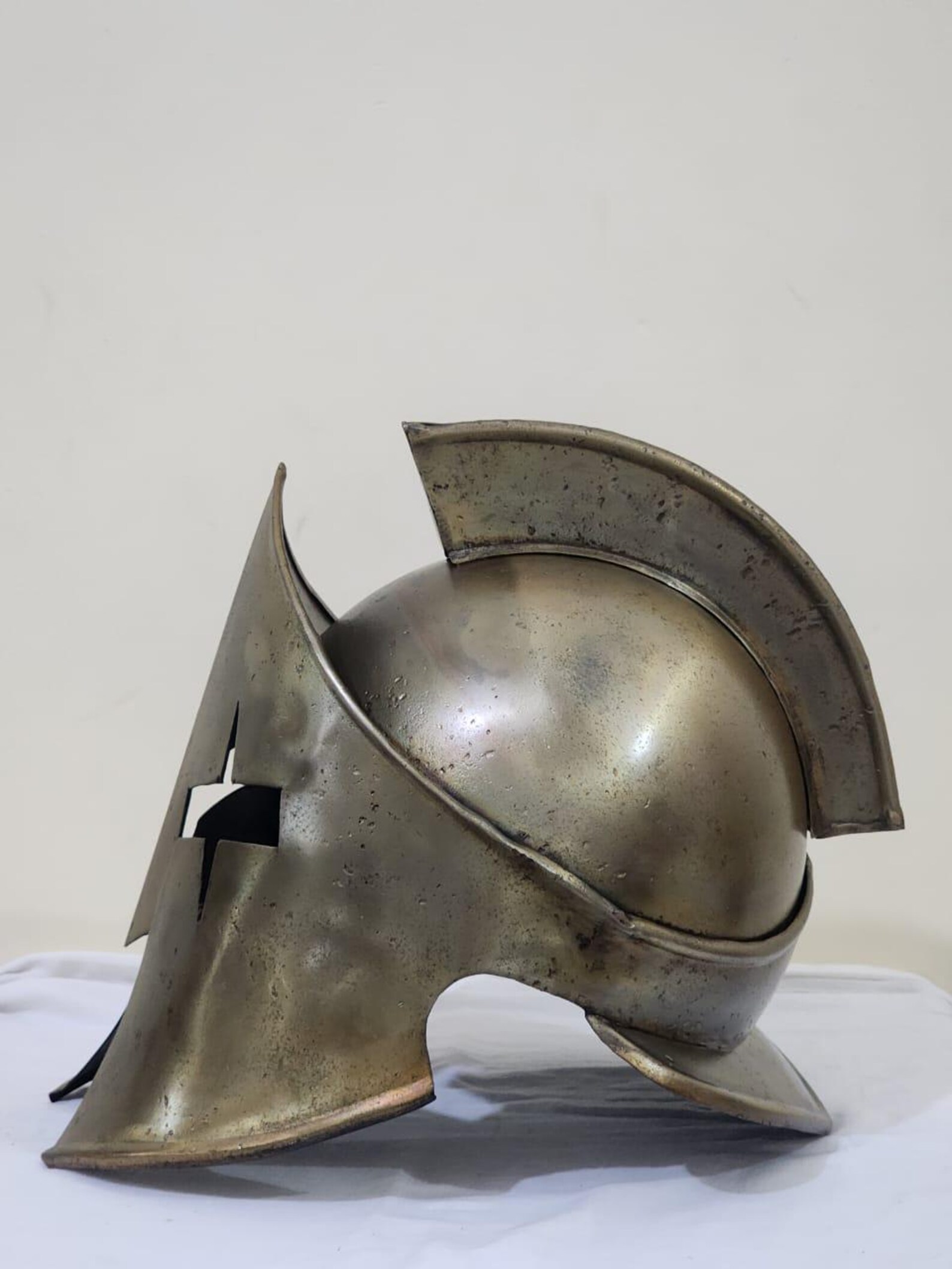 Spartan Helmet, Antique Brass Spartan Warrior Helmet, Spartan Helmet ...