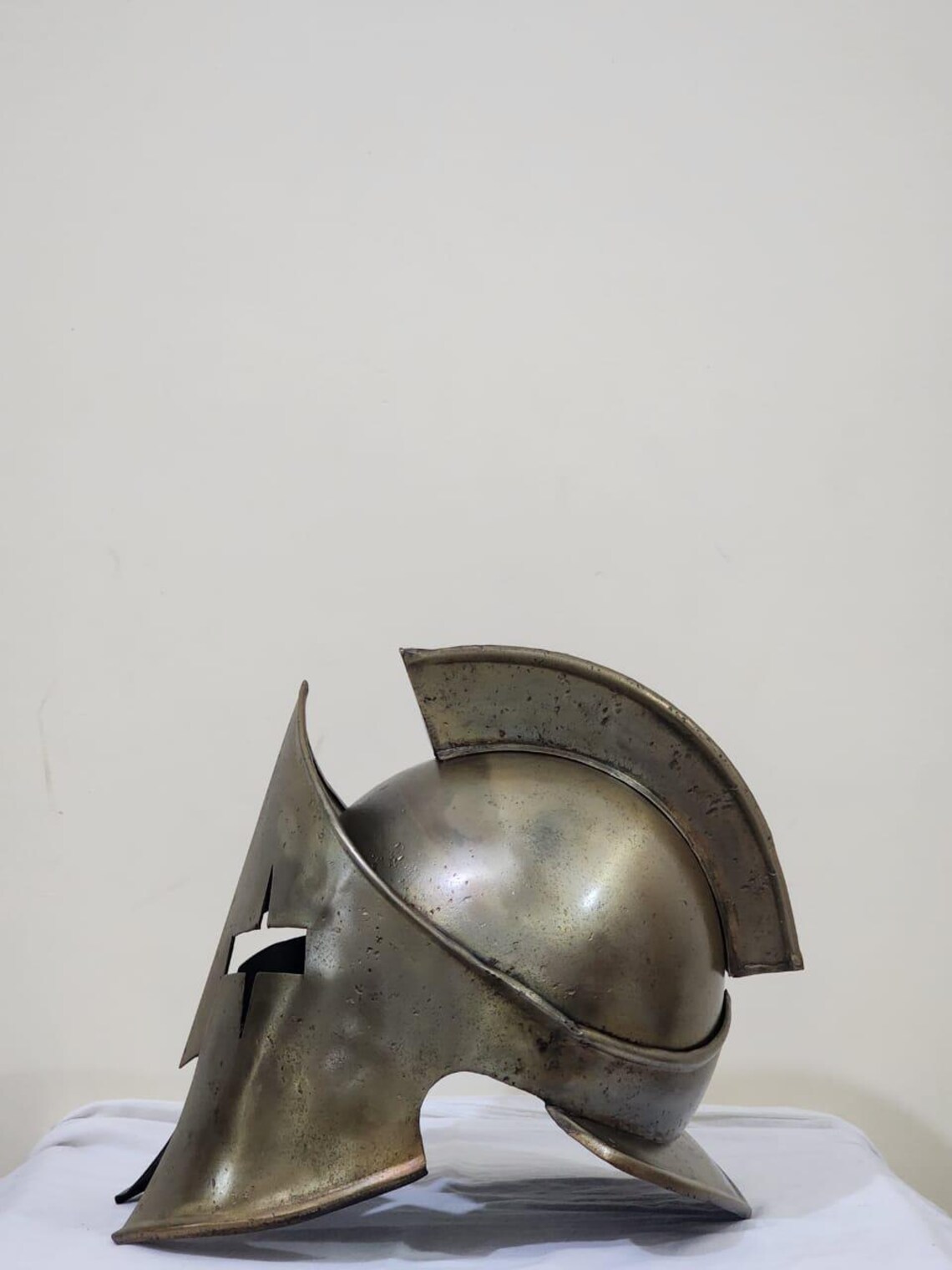 Spartan Helmet, Antique Brass Spartan Warrior Helmet, Spartan Helmet ...