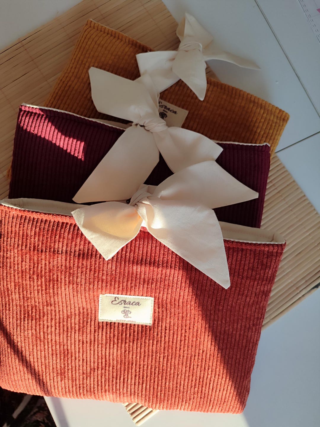 Book Sleeve With Bow / Velvet Book Cover /book Slot / Book Organizer - Etsy