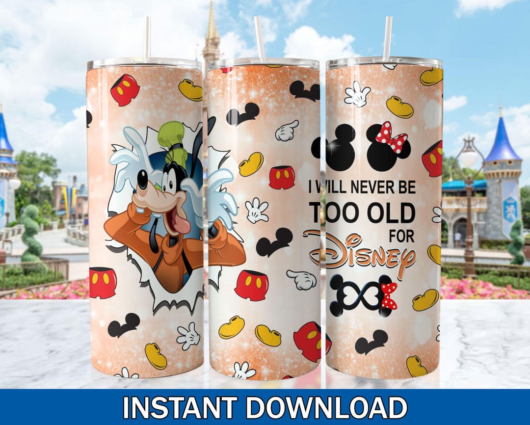 Goofy Skinny Tumbler PNG, Mouse & Friends Cartoon 20oz Skinny Tumbler ...
