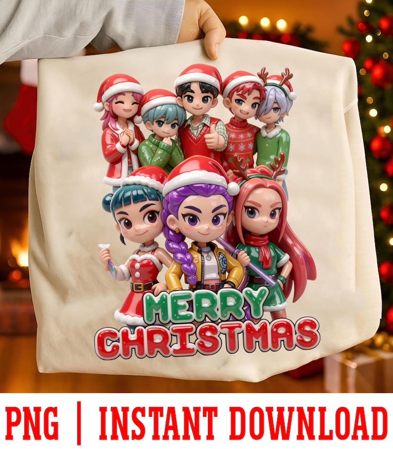 Kpop Huntrix Christmas PNG, Huntrix Fans, Digital Download - Etsy
