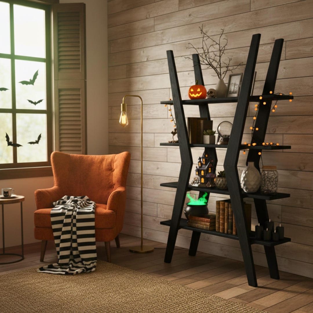 Handmade Solid Wood Bookshelf – Freestanding Wooden Shelving Unit for ...