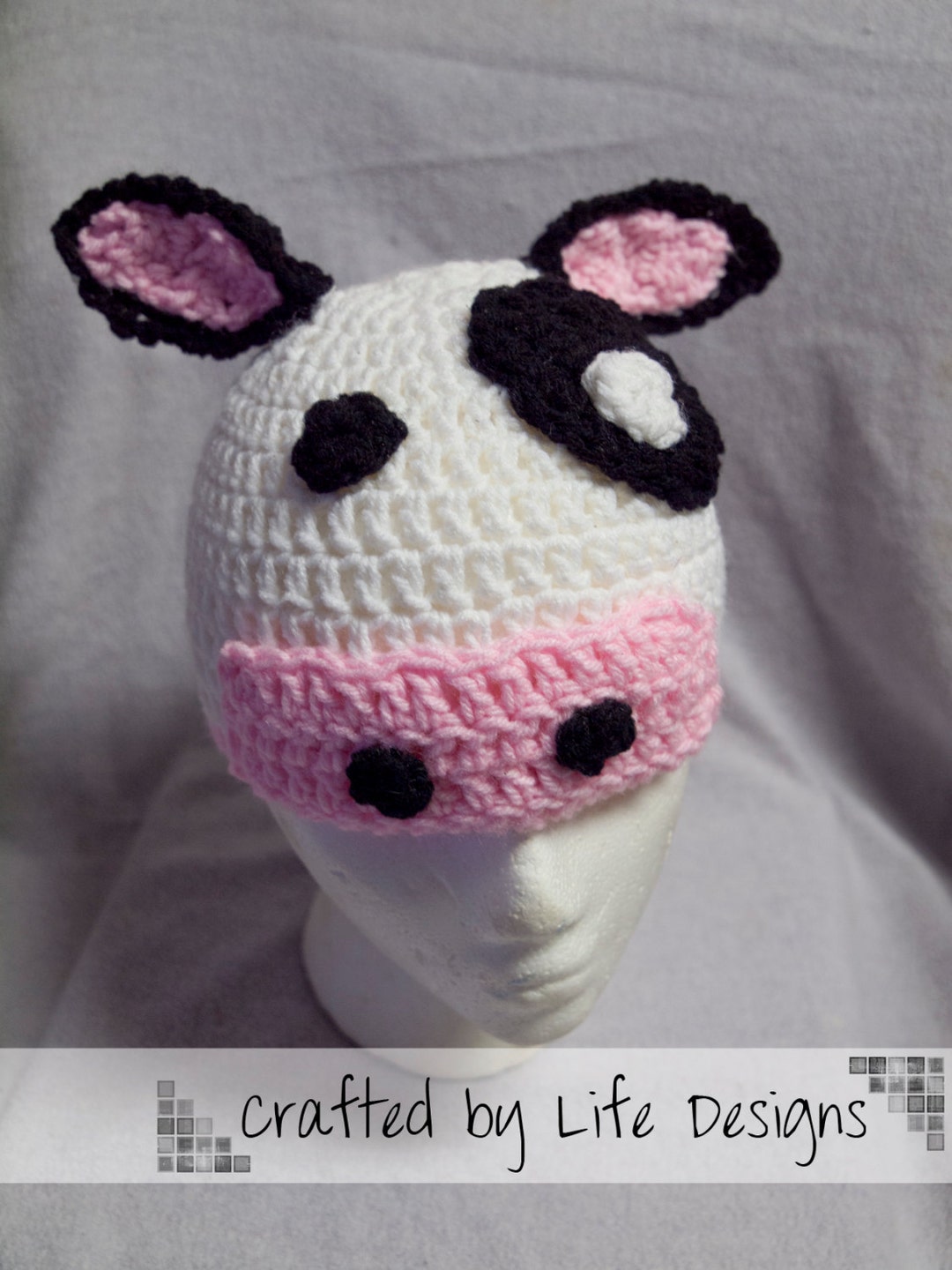 Cow Hat Crochet Pattern - Etsy