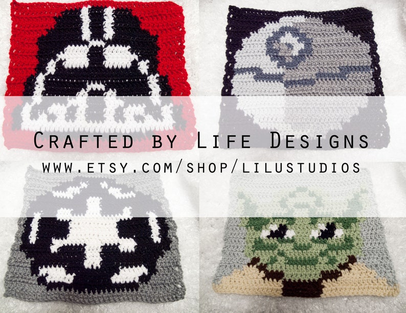 Star Wars Themed Charts for Crochet or Knitting Pattern {graph Style ...