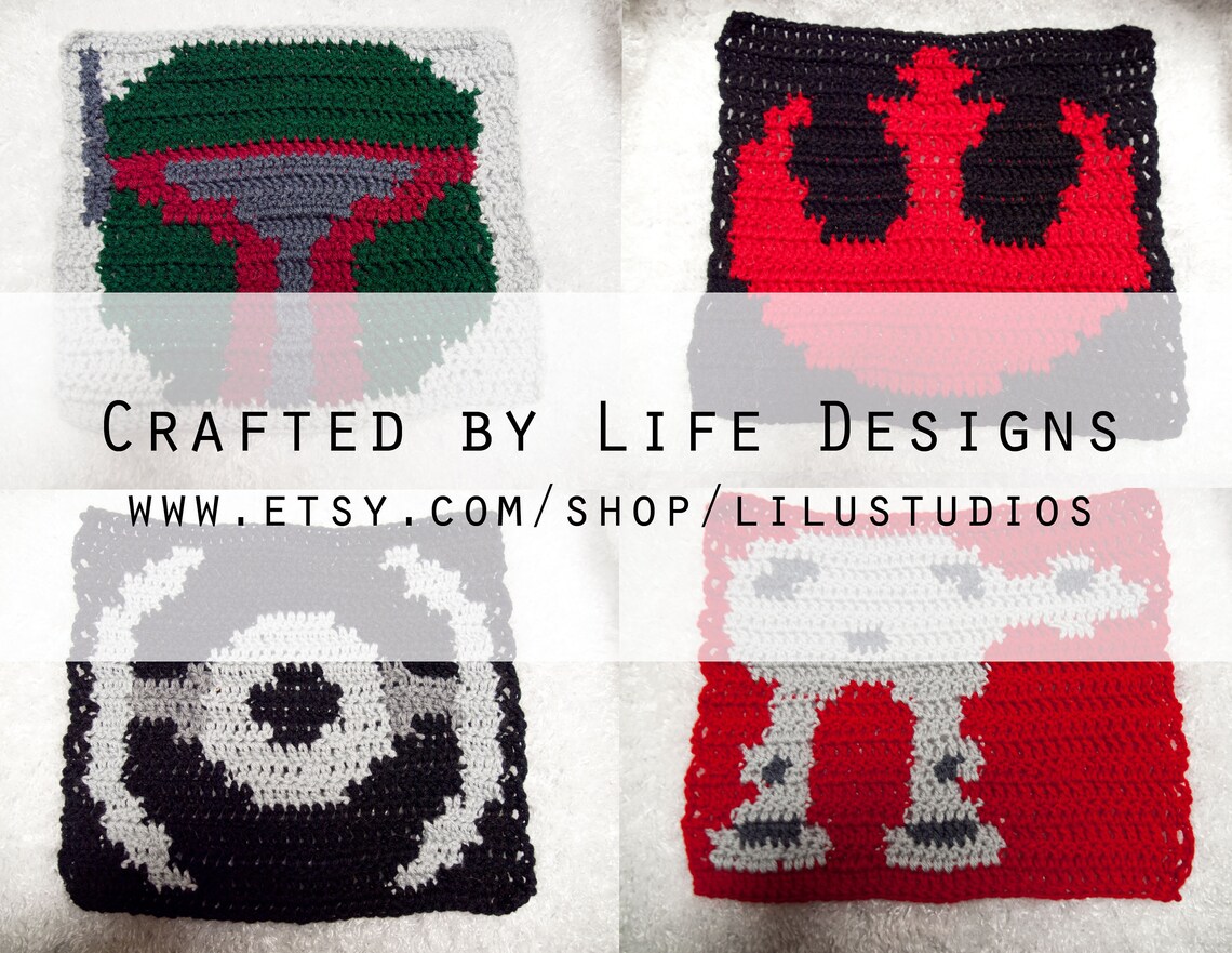 Star Wars Themed Charts for Crochet or Knitting Pattern {graph Style ...