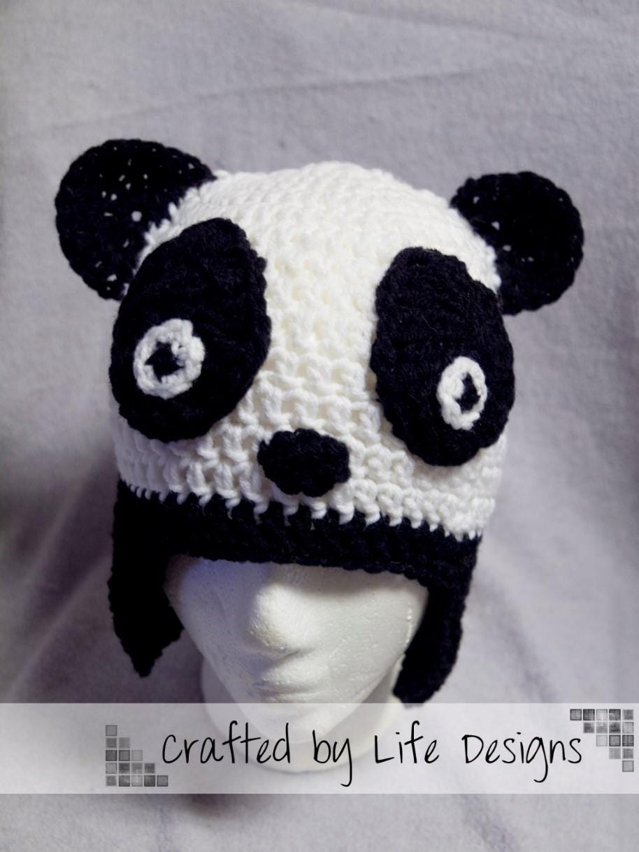 Panda Crochet Hat Pattern - Etsy